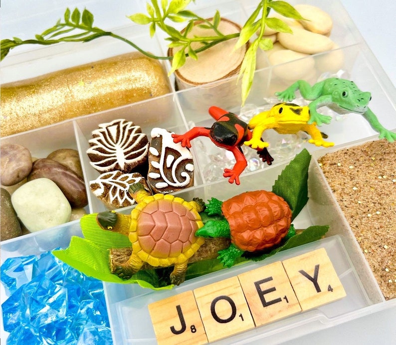 Frog and Turtle Pond Play Dough Kit - Etsy