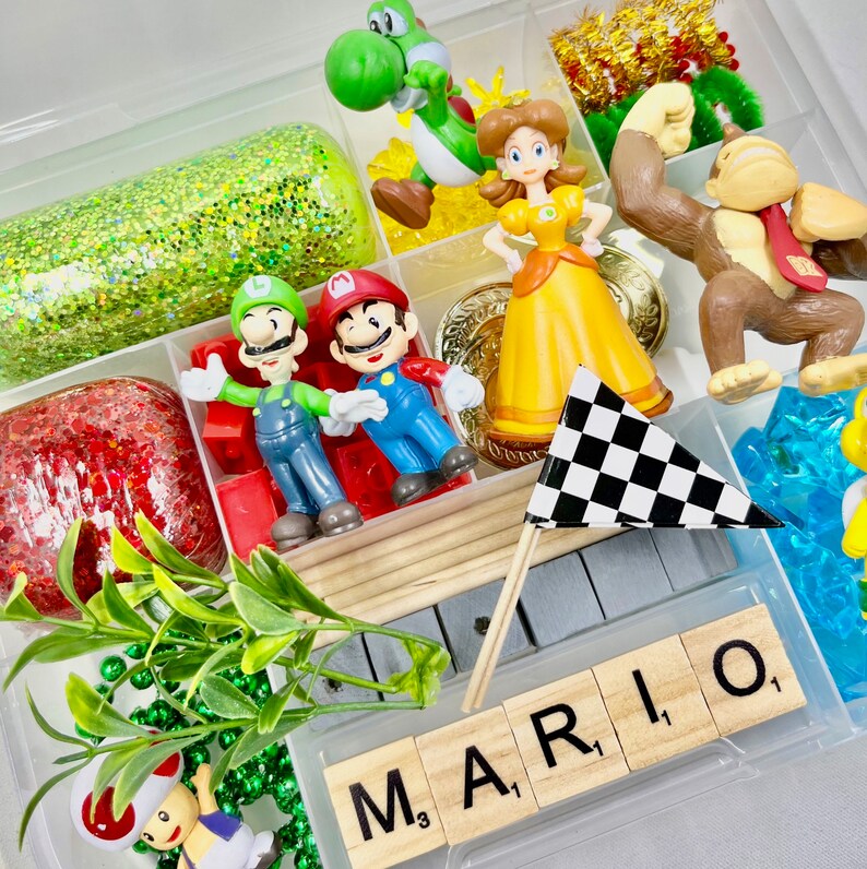 Mario Brothers Inspired Play Dough Kit With Personalization - Etsy