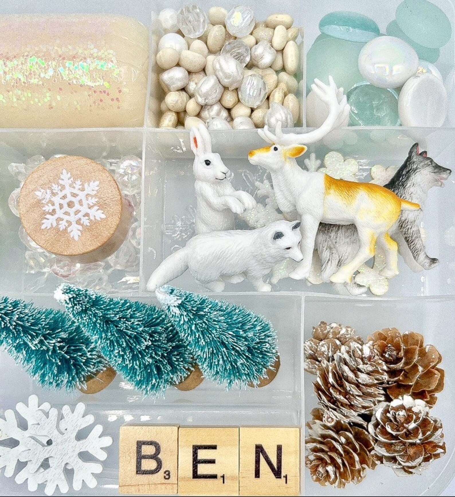 Winter Forest Play Dough Kit - Etsy