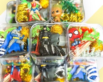 Superhero Play Dough Jar, Avengers Party Favors, Sensory Kit, Playdough ...