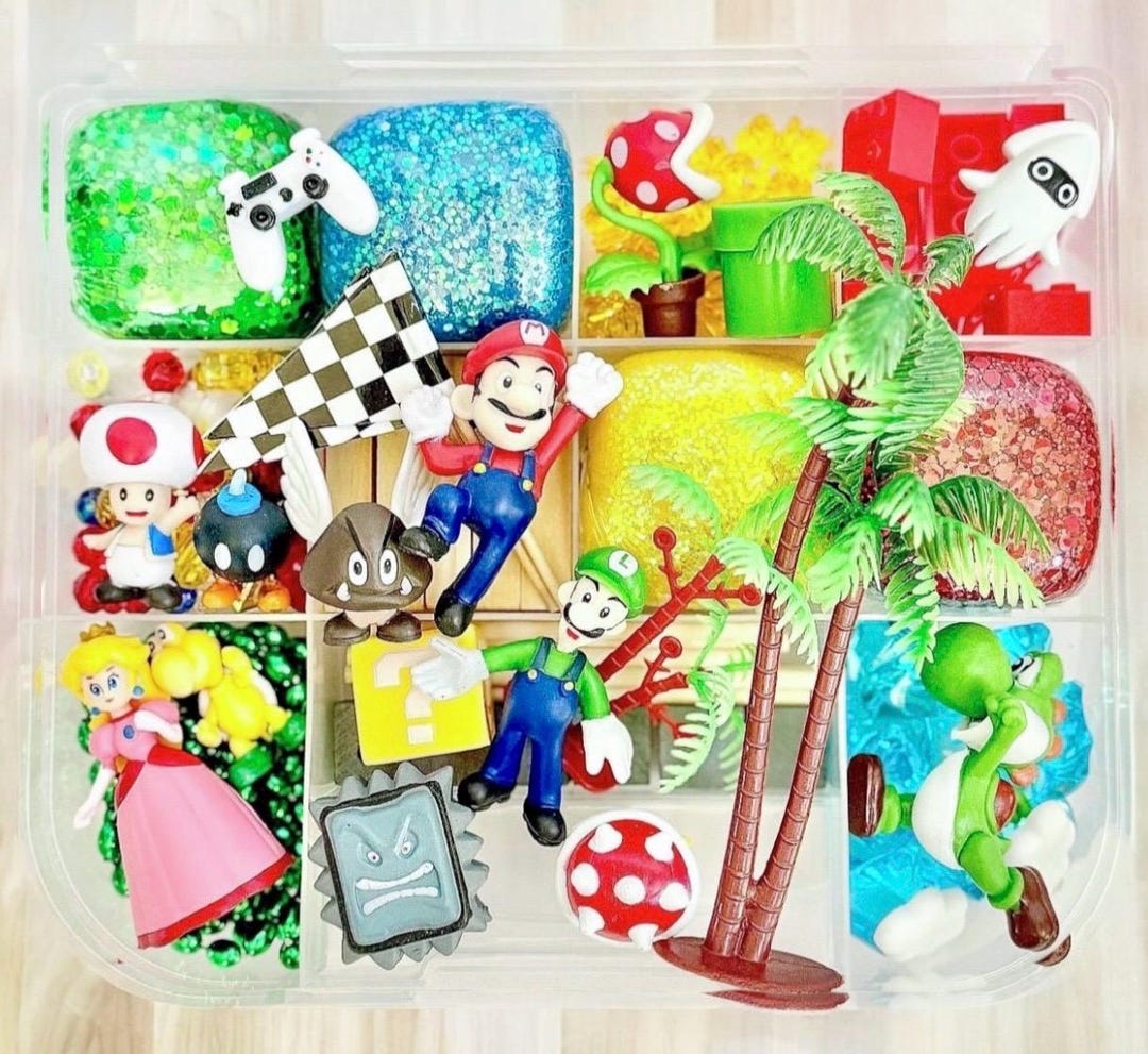 Mario Brothers Inspired Play Dough Kit - Etsy