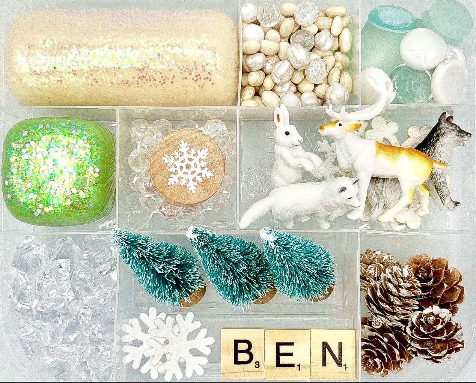 Winter Forest Play Dough Kit - Etsy