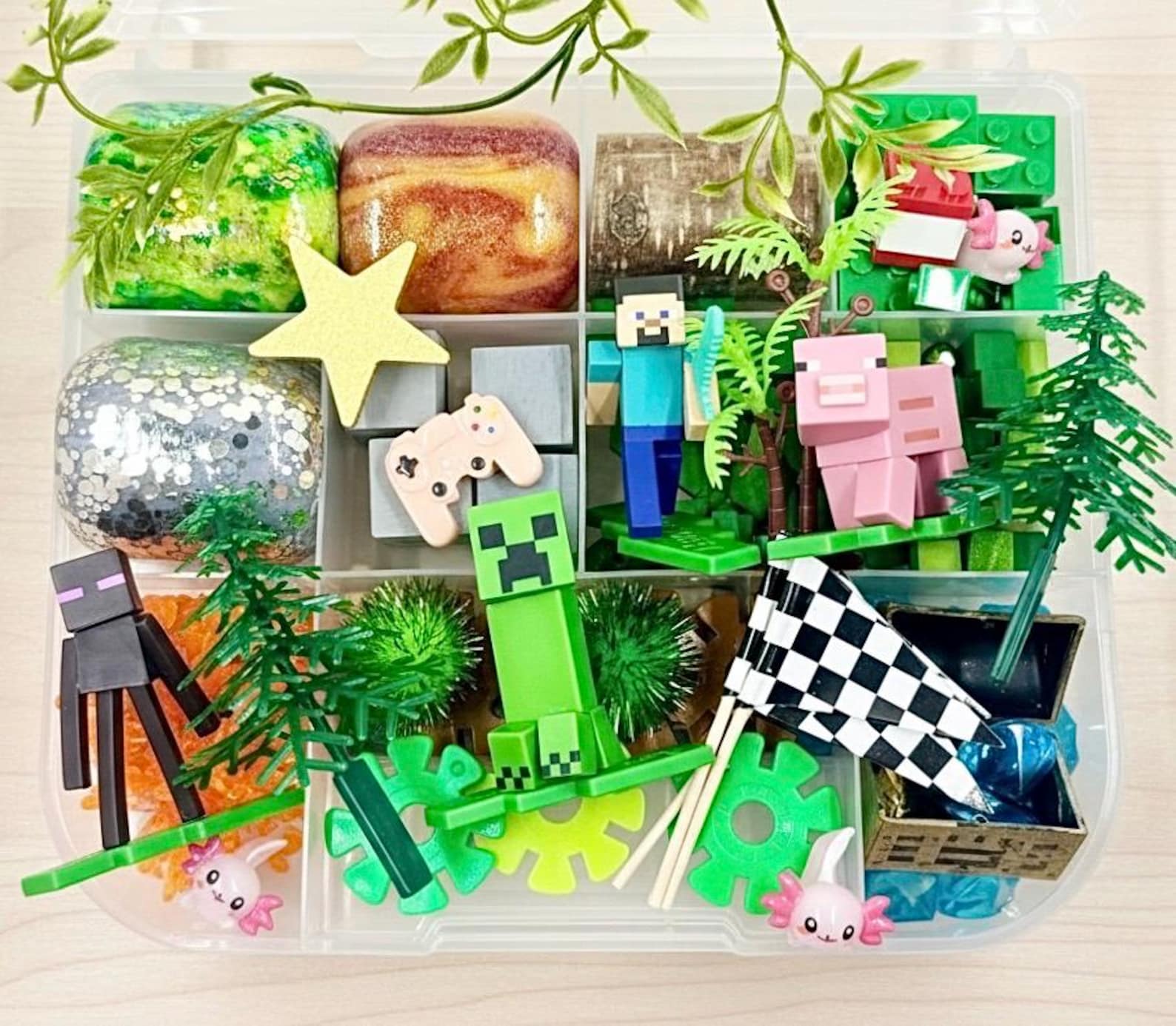 Minecraft Inspired Play Dough Kit - Etsy