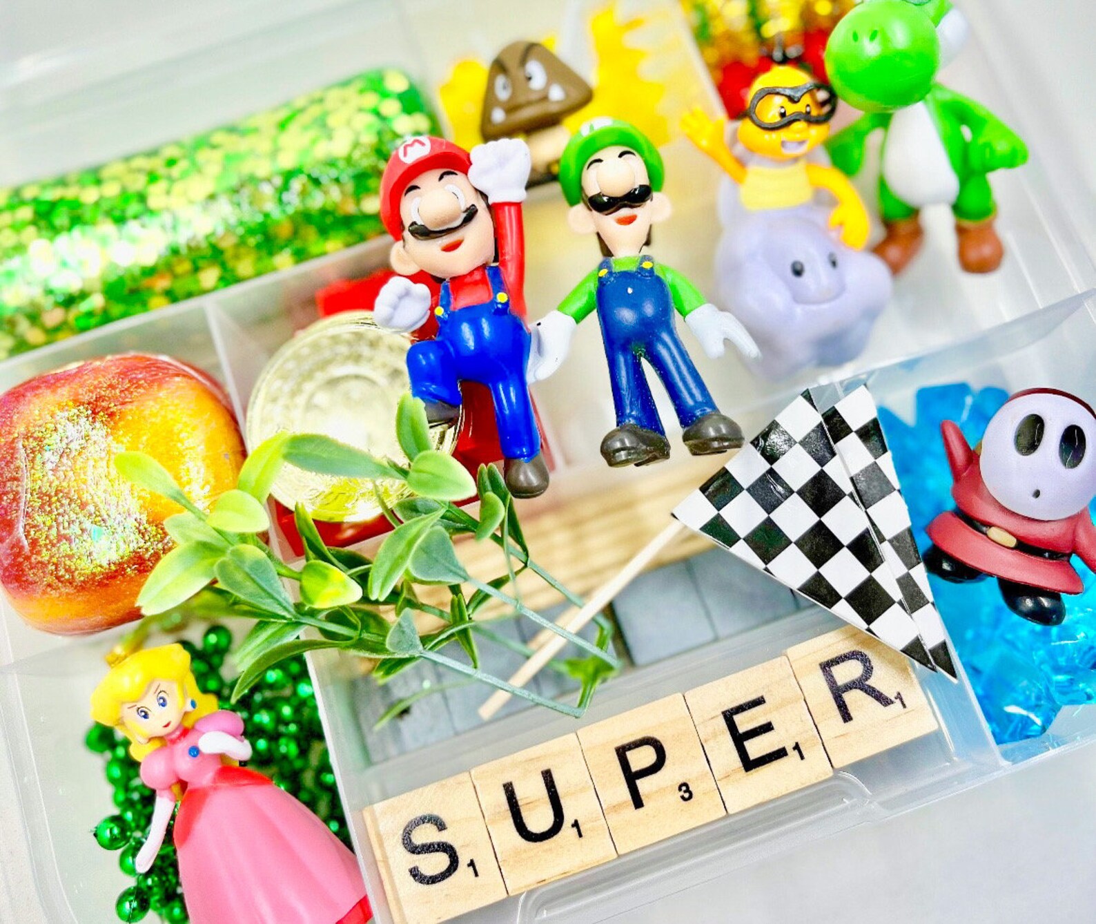 Mario Brothers Inspired Play Dough Kit With Personalization - Etsy