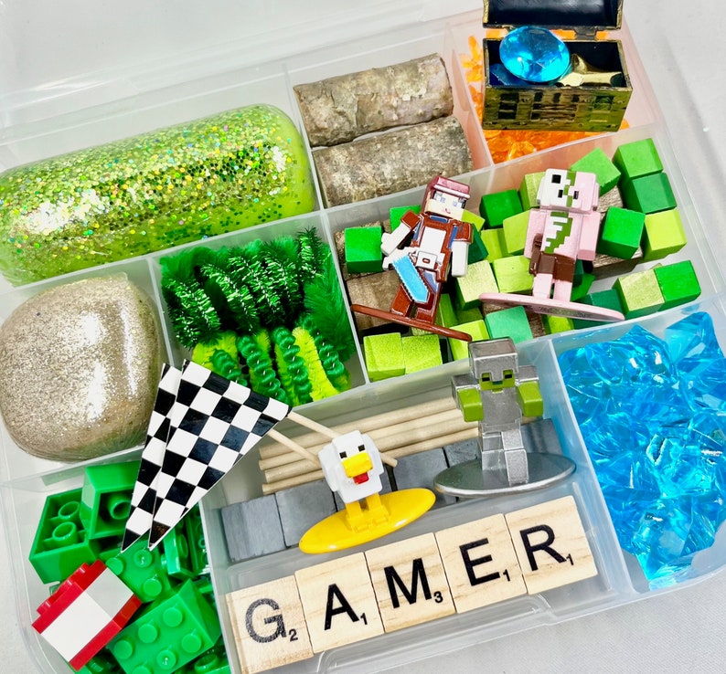 Minecraft Inspired Play Dough Kit With Personalization - Etsy