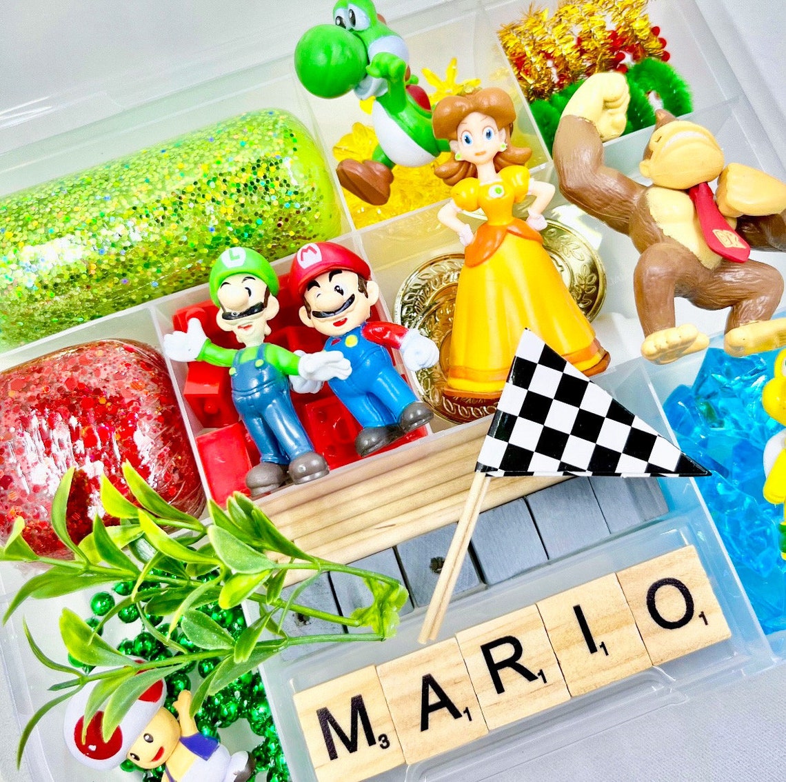 Mario Brothers Inspired Play Dough Kit With Personalization - Etsy