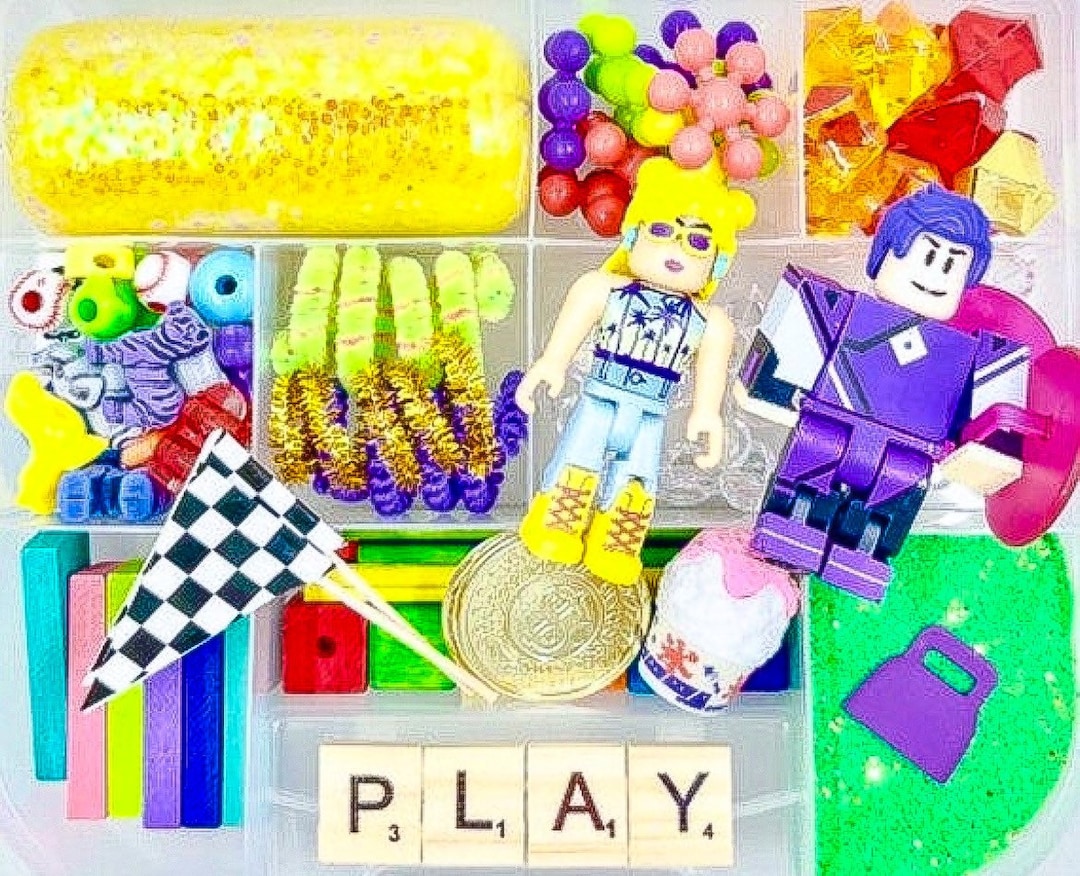 Roblox Inspired Play Dough and Magic Sand Sensory Kit - Etsy