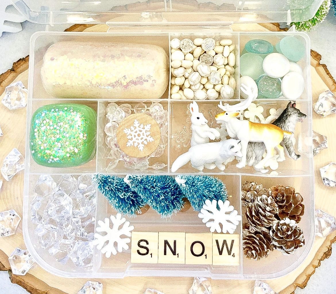 Winter Forest Play Dough Kit - Etsy