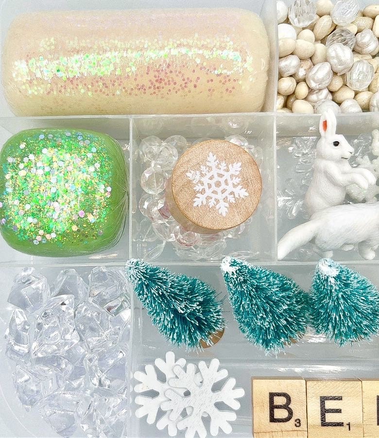 Winter Forest Play Dough Kit - Etsy