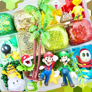 Mario Brothers Inspired Play Dough Kit With Personalization - Etsy