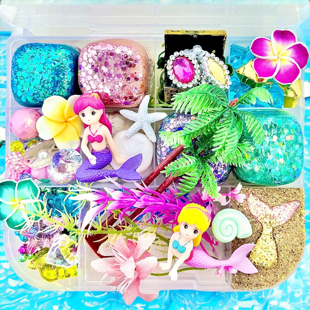 Mermaid Paradise Play Dough and Magic Sand Kit - Etsy