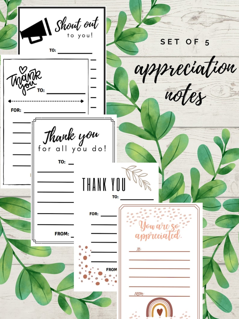 PRINTABLE Recognition Cards - Etsy