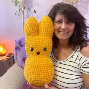 Jumbo Peep Bunny, Crochet Pattern, PDF, Digital, Download, Easter ...