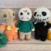 Halloween Pattern Bundle, Baby Freddy, Jason, Samson, Skeleton, Michael ...
