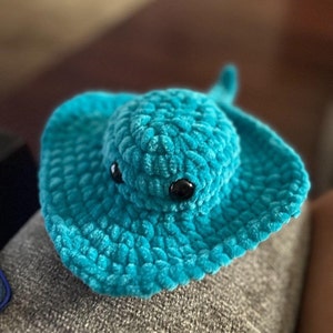 No Sew Stingray Pattern, Crochet Pattern, Baby Ray, Crochet Stingray ...