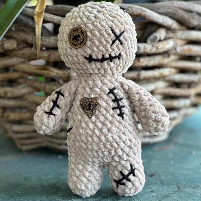 Voodoo Doll Crochet Pattern , Crochet Pattern, Halloween Pattern, Pdf ...