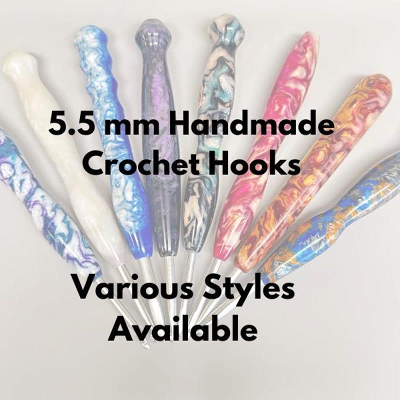 Resin Crochet Hook Set - Etsy