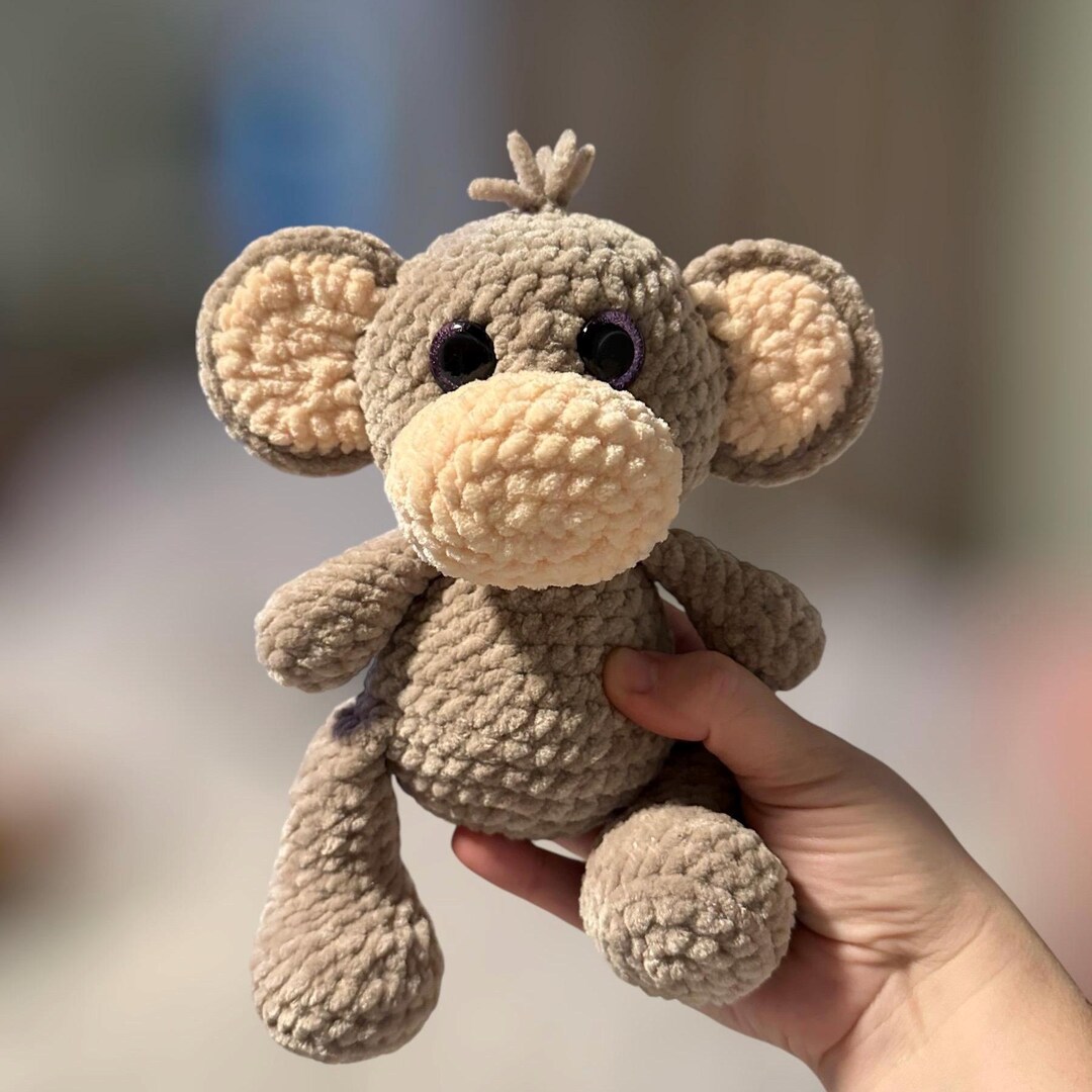 Monkey, Crochet Pattern, PDF, Digital, Download, Crochet Monkeypattern ...
