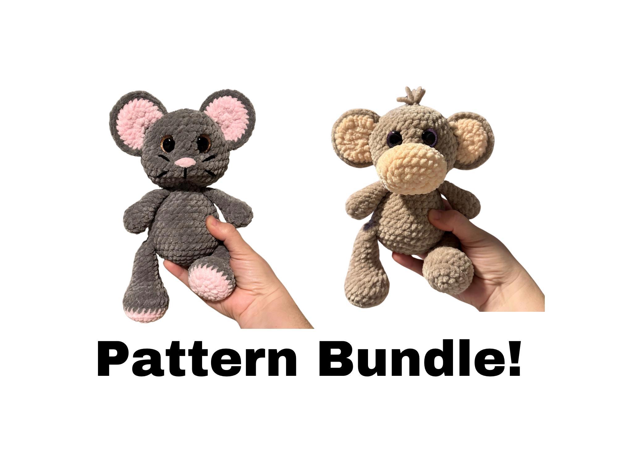 Monkey and Mouse, Crochet Pattern, PDF, Digital, Download, Crochet ...