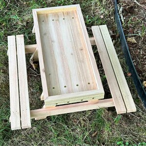 Chicken Picnic Table, Chicken Feeder, Pet Feeder, Mini Picnic Table, - Etsy