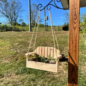 Porch Swing Planter, Mini Planter, Outdoor Planter, Succulent Planter ...