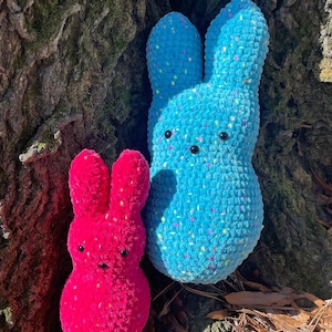 Jumbo Peep Bunny, Crochet Pattern, PDF, Digital, Download, Easter Pattern, Peep, Crochet Bunny ...