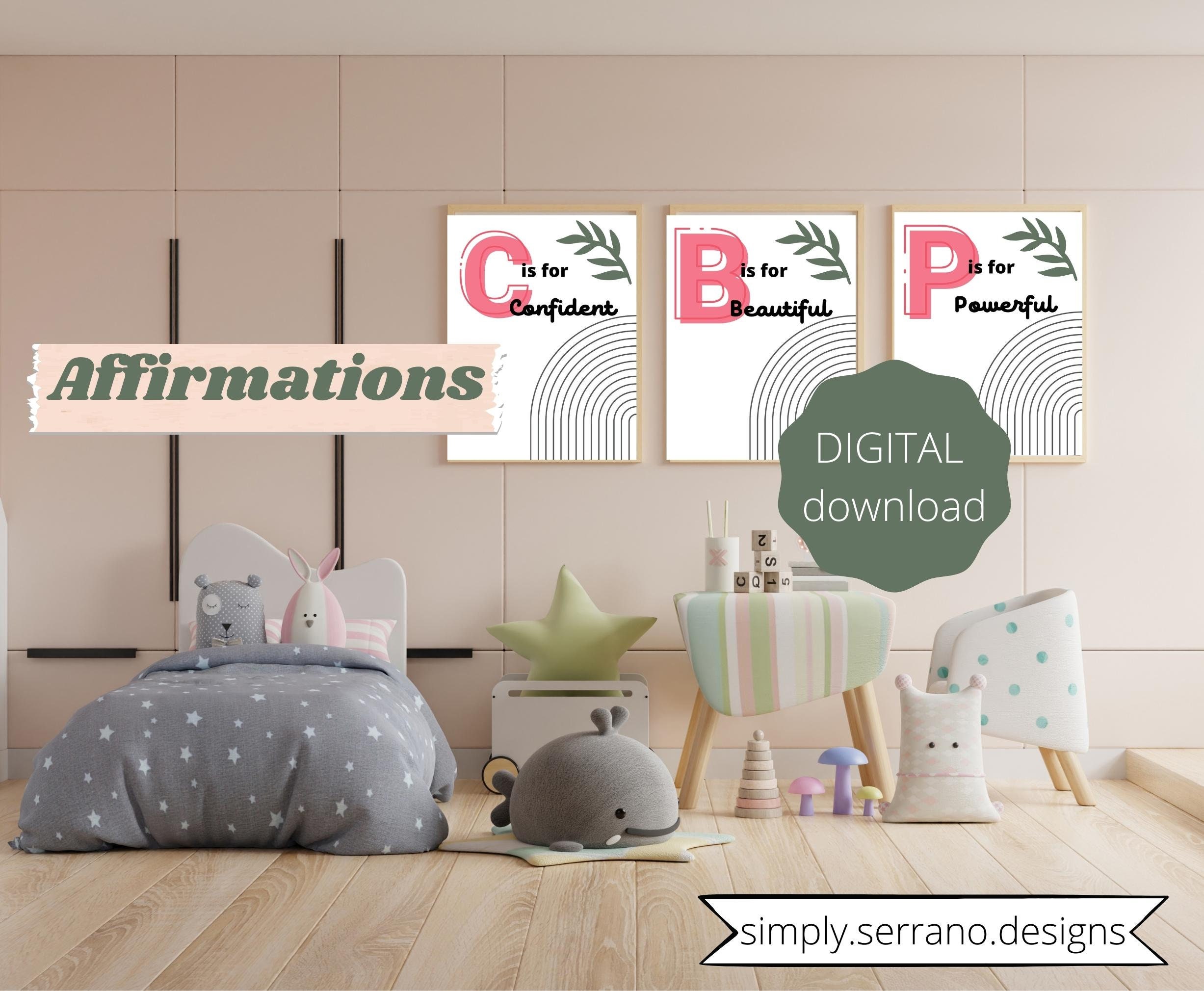 Printable Words of Affirmation Signs Instant Download Children's Poster ...