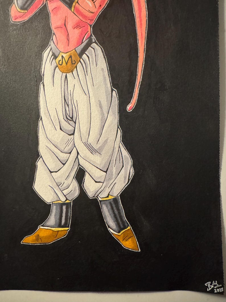 Super Buu "black." Dragon Ball Drawing - 2025 - Alcohol Markers ...