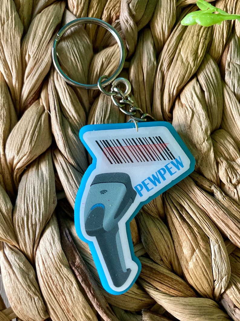 Pew Pew, Cute Badge Reel, Retractable Badge, Name Badge Holder, Med ...