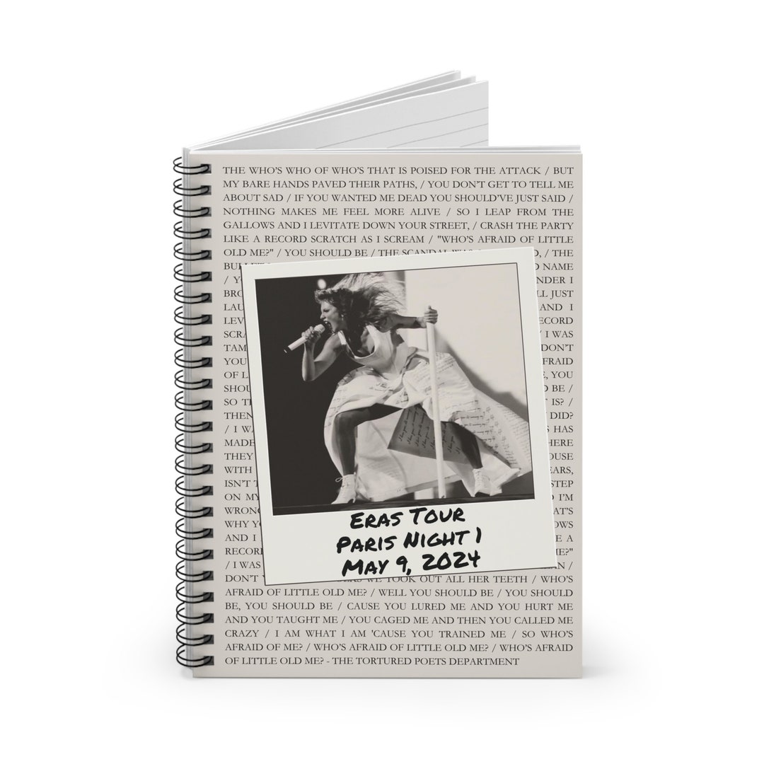 TTPD Spiral Notebook, Ruled Line, Paris Night 1, Who's Afraid of Little ...