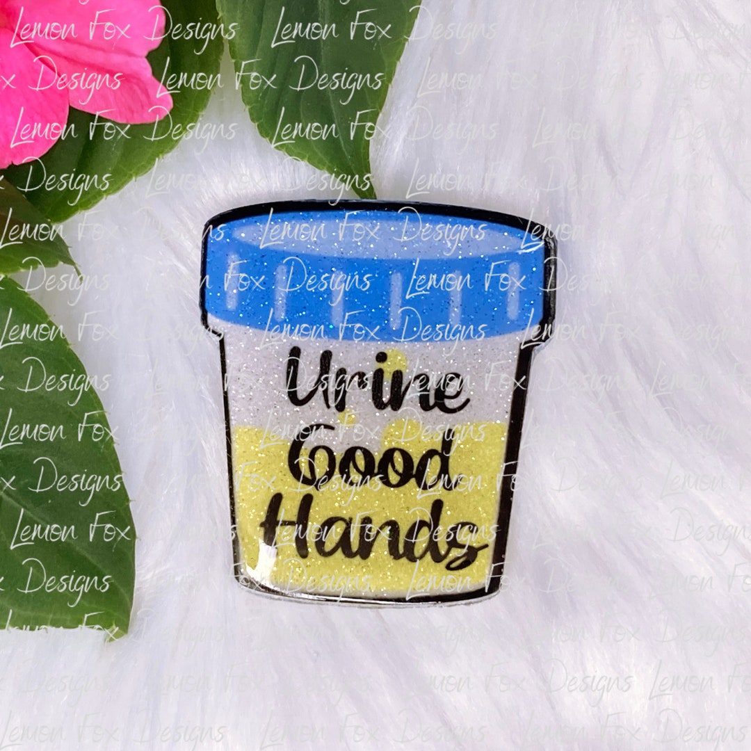 Urine Good Hands, Lab Badge Reel, Urine Specimen, Laboratory Badge Reel ...