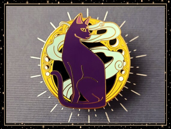 Cat Familiar Pin Find Your Familiar Witchy Magical Goth - Etsy