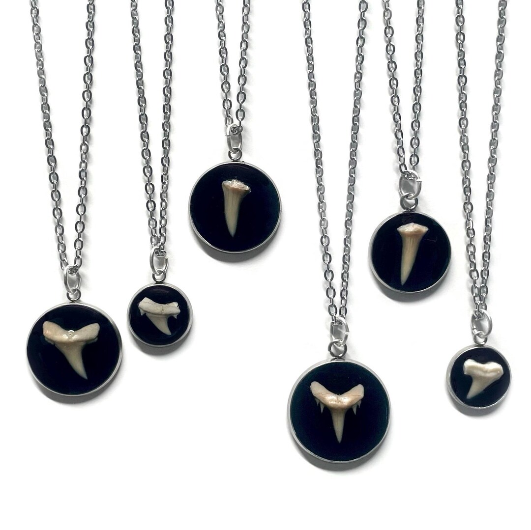 Animal Tooth Necklace Simple, Black, Gothic Necklace Stacking Necklace ...