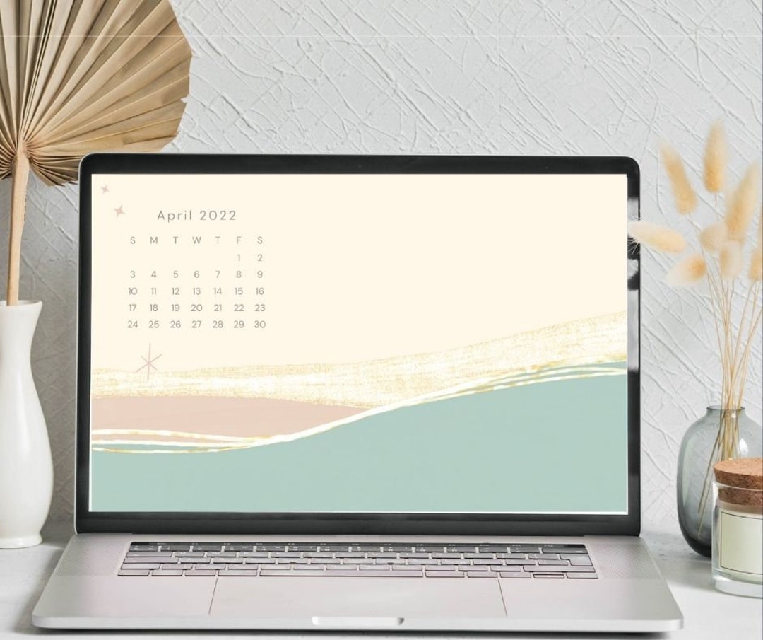 April Desktop Wallpaper - Etsy