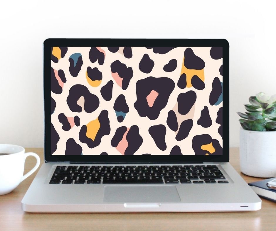 Leopard Print Desktop Wallpaper - Etsy