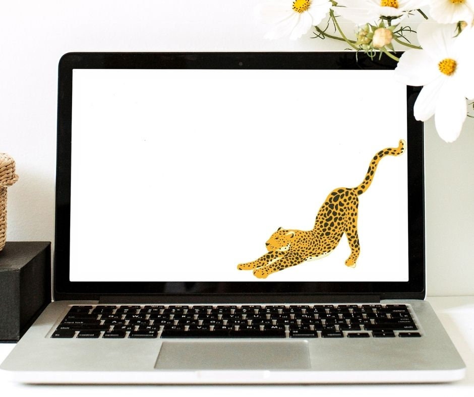 Minimalist Leopard Desktop Wallpaper - Etsy