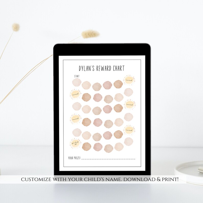 Editable Kids Reward Charts, Printable Responsibility Charts, Toddler ...