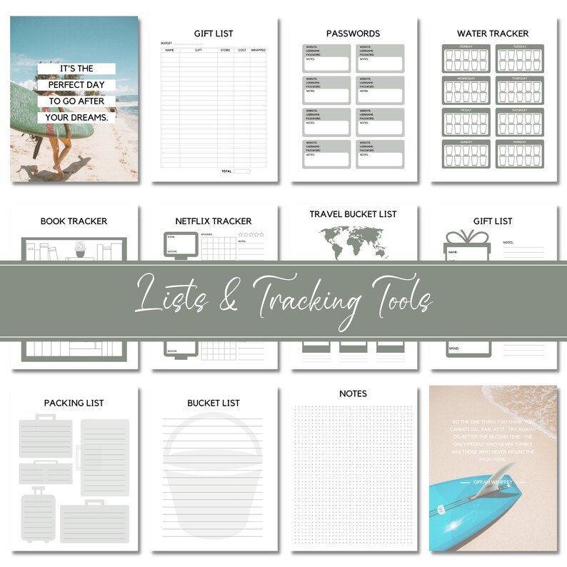 Editable ADHD Life Planner: 80-page Printable Journal (digital) - Etsy