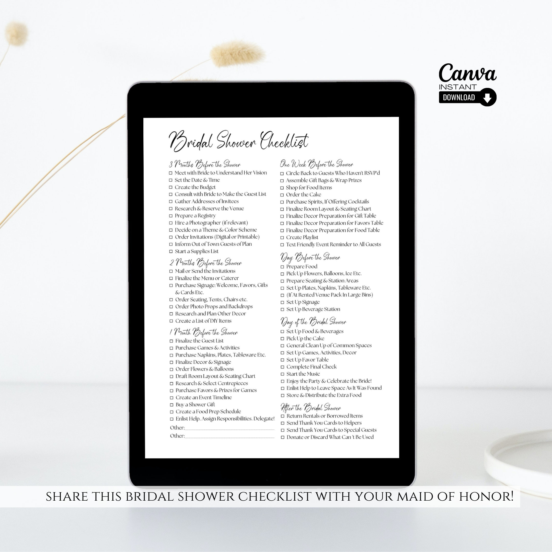 Editable Wedding Checklist Templates, Printable Wedding Planning ...