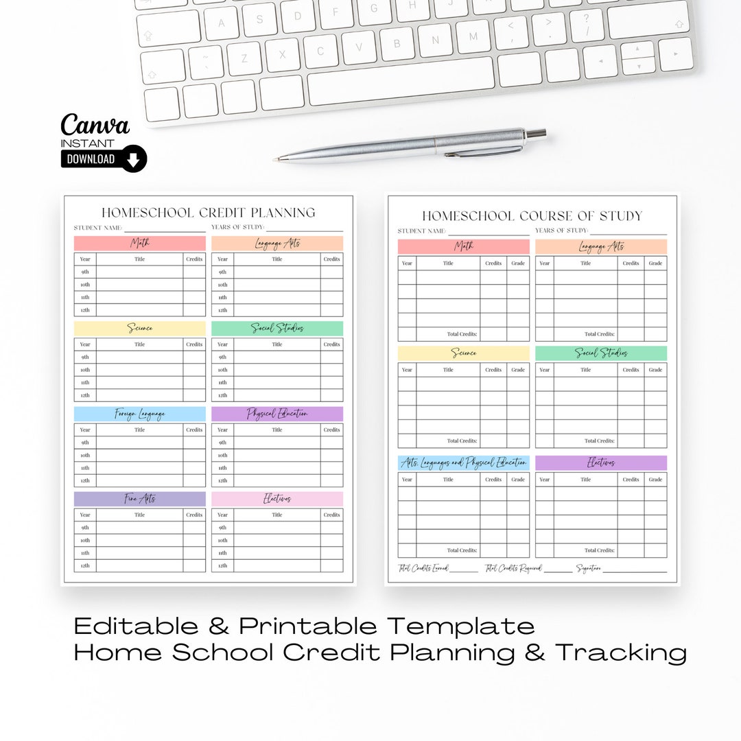 Editable Homeschool Checklist, Printable Daily Schedule for Kids, Home ...