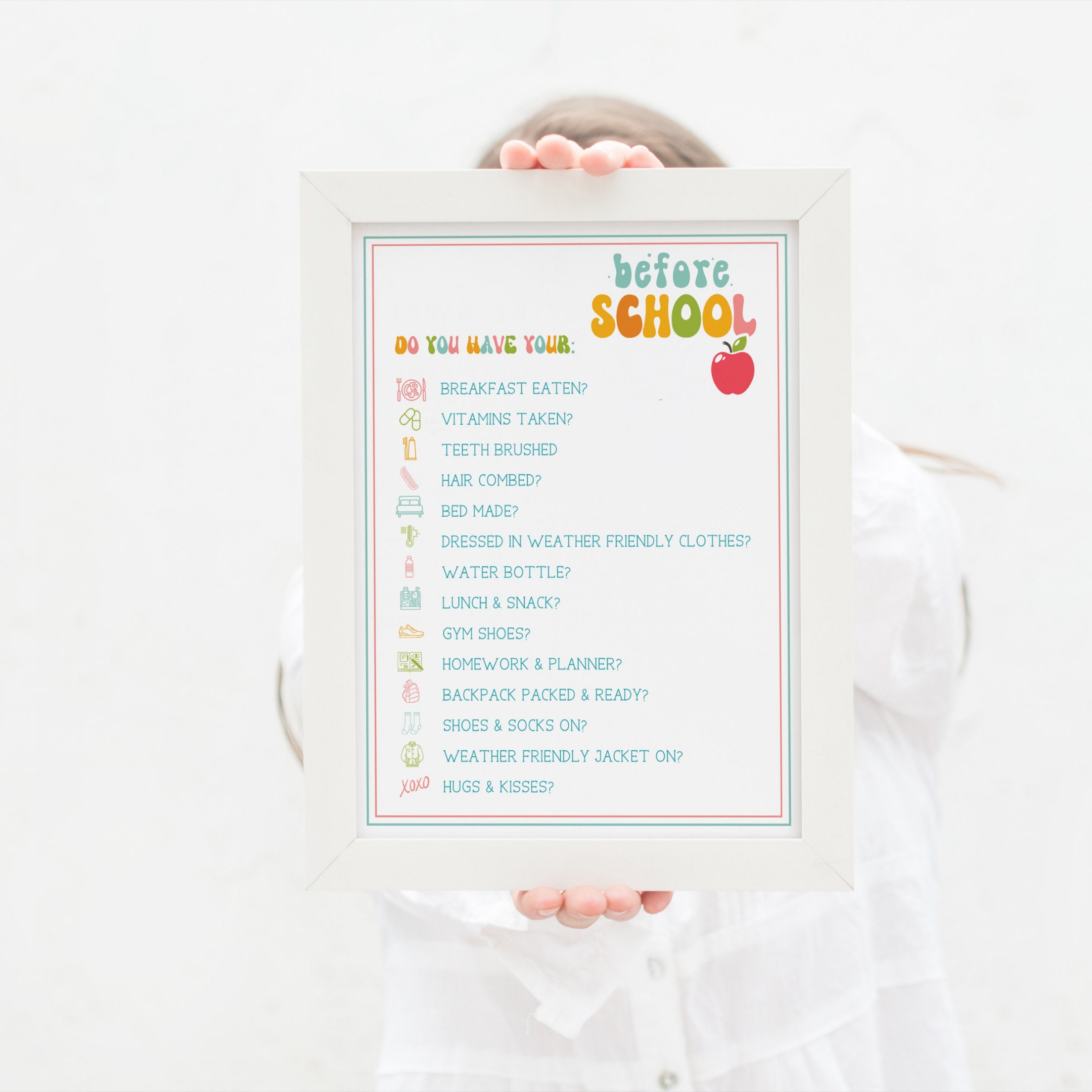 Editable Before & After School Checklist: Responsibility Chart (digital ...