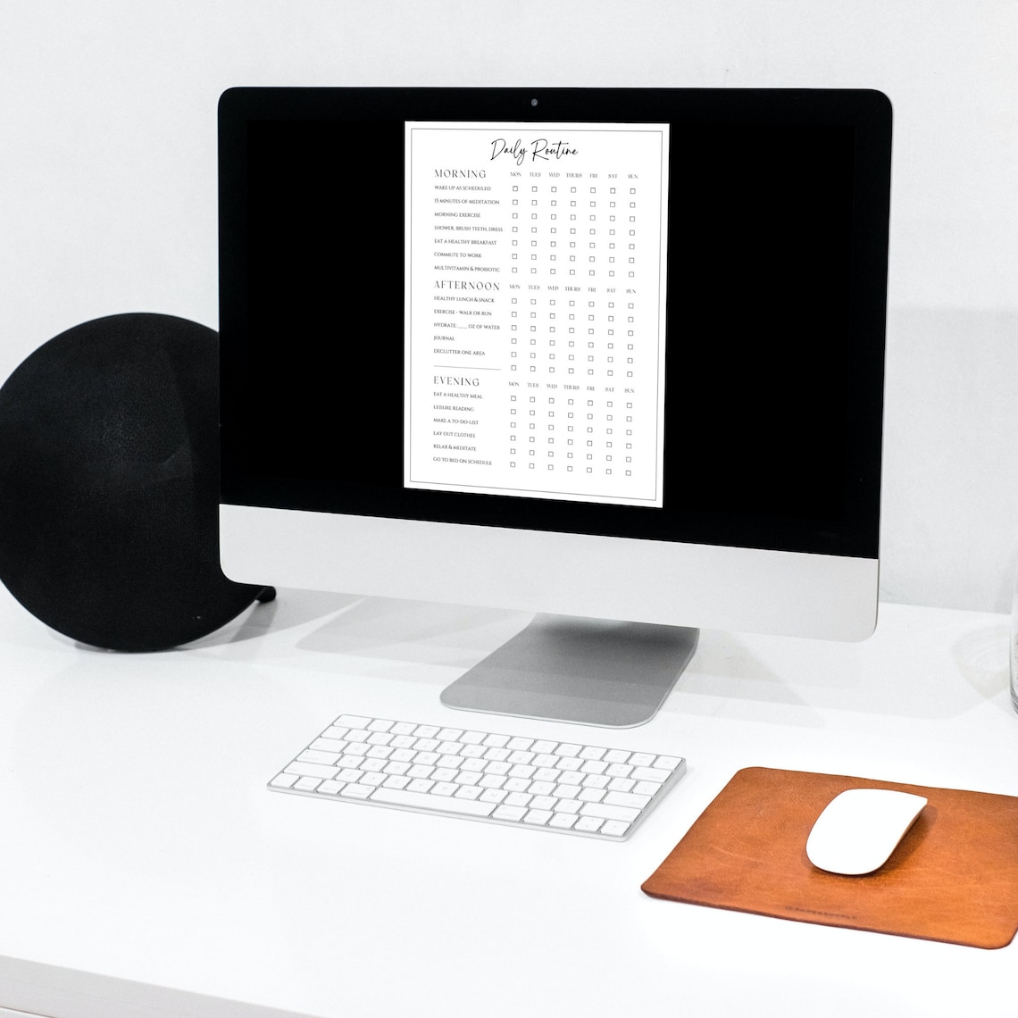 Editable Daily Routine Checklist Template, Printable Daily Routine ...