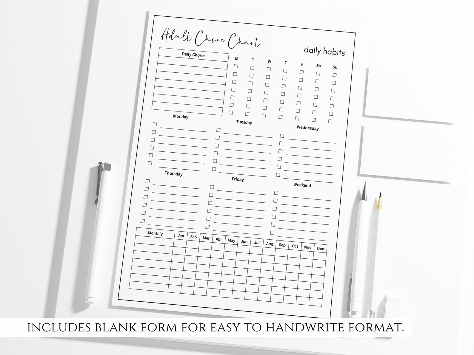 Editable Cleaning Checklist Planner Printable Daily and - Etsy