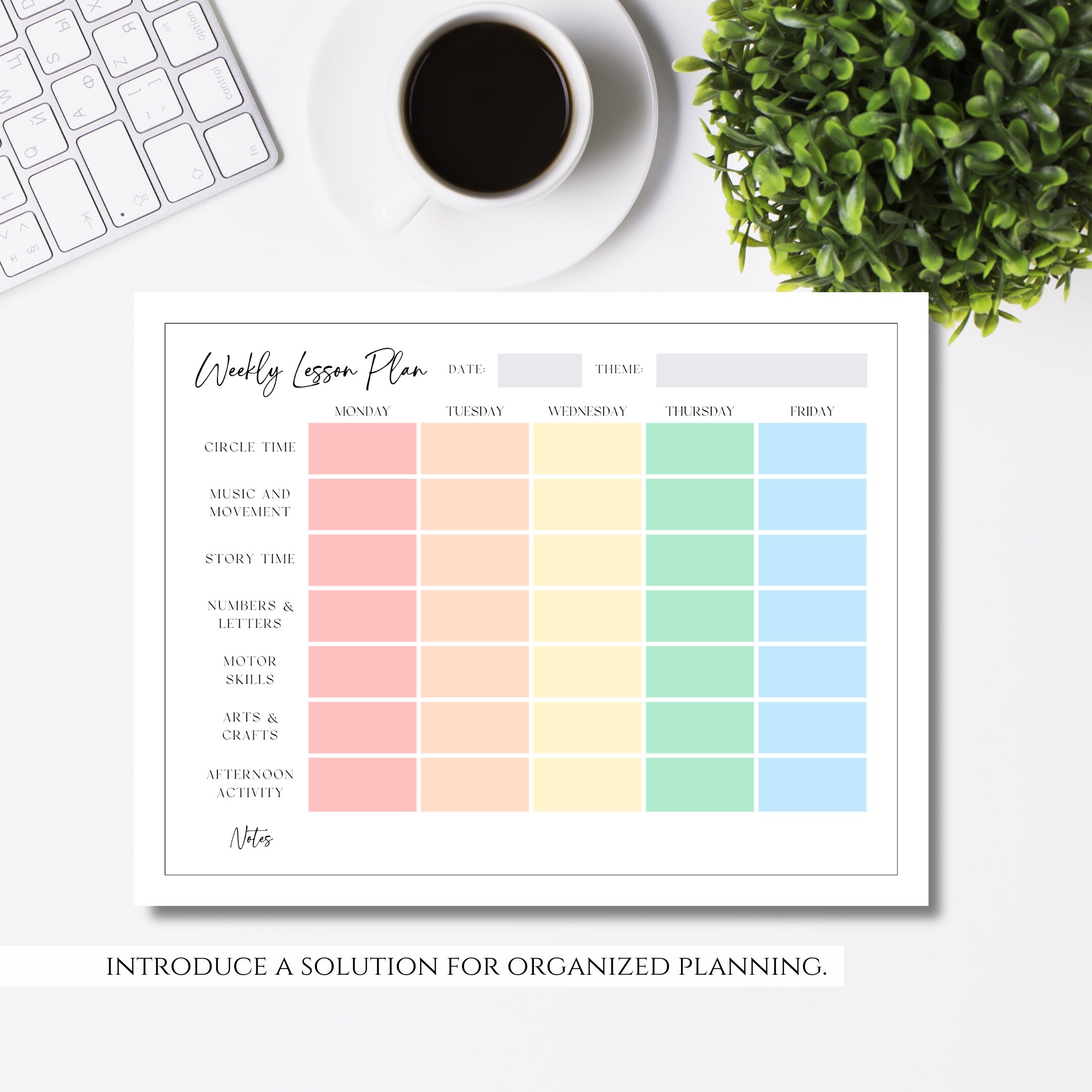 Editable Weekly Lesson Plan Schedule: Homeschool Teacher Planner ...