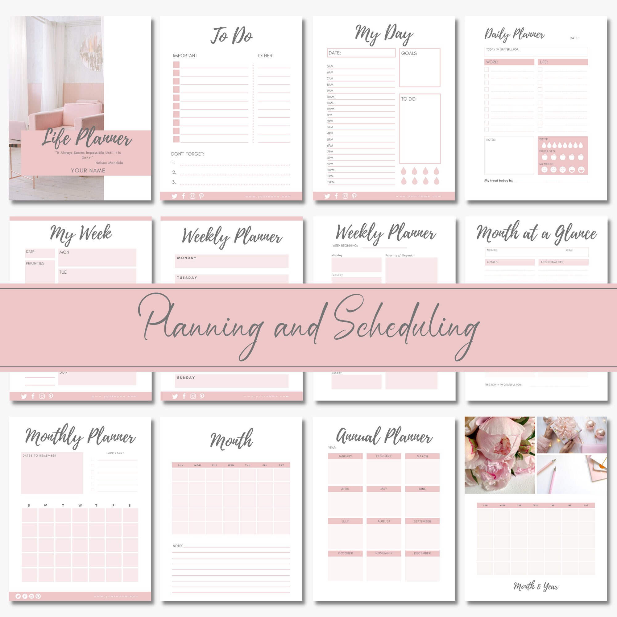 Editable ADHD Planner Template, Printable ADHD Journal, Digital Adhd ...