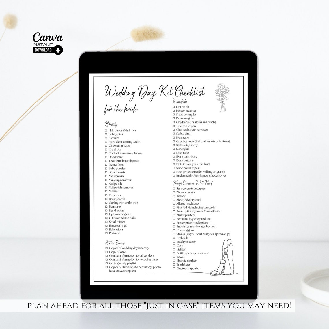 Editable Wedding Checklist Templates, Printable Wedding Planning ...