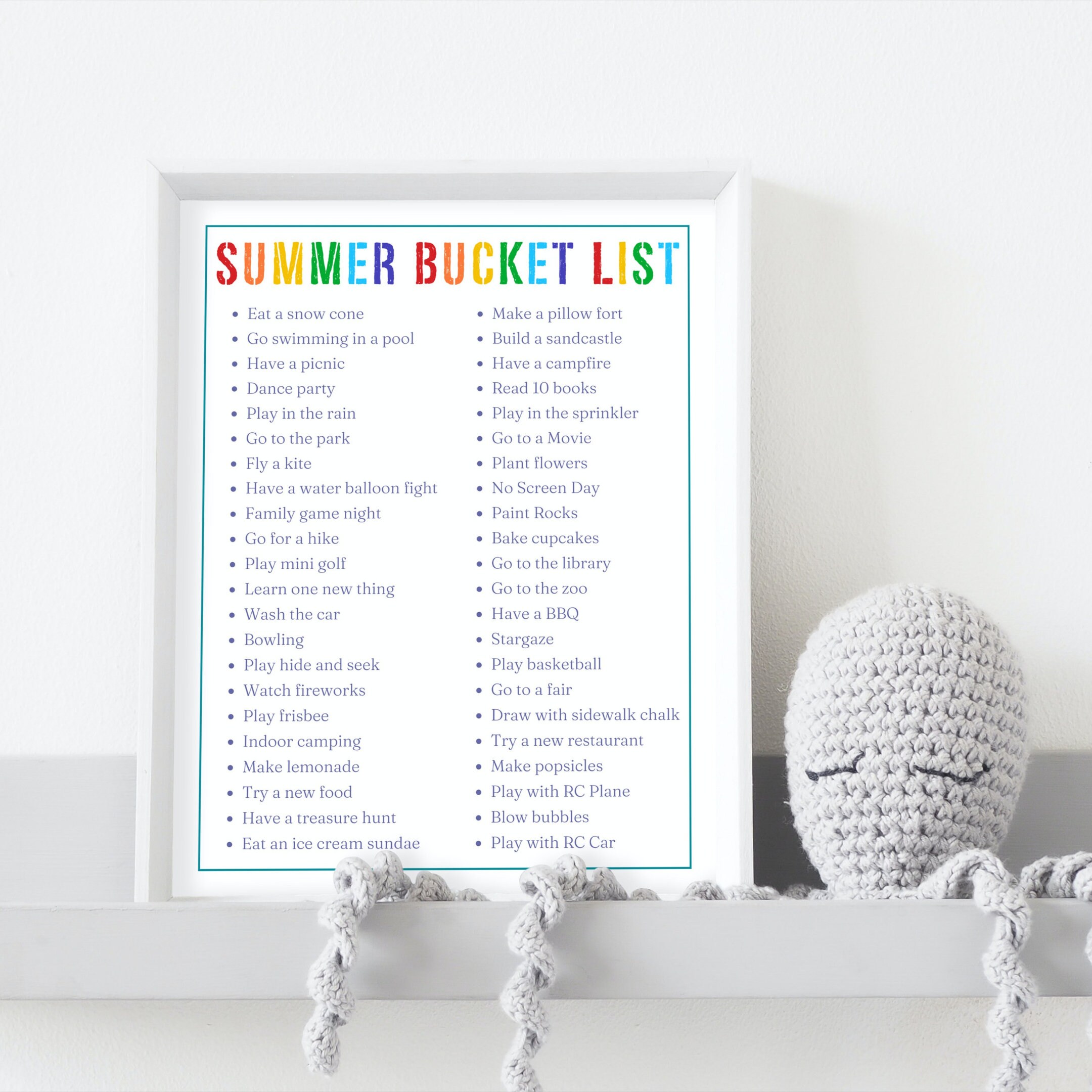 Editable Summer Bucket List Planner Templates Printable - Etsy