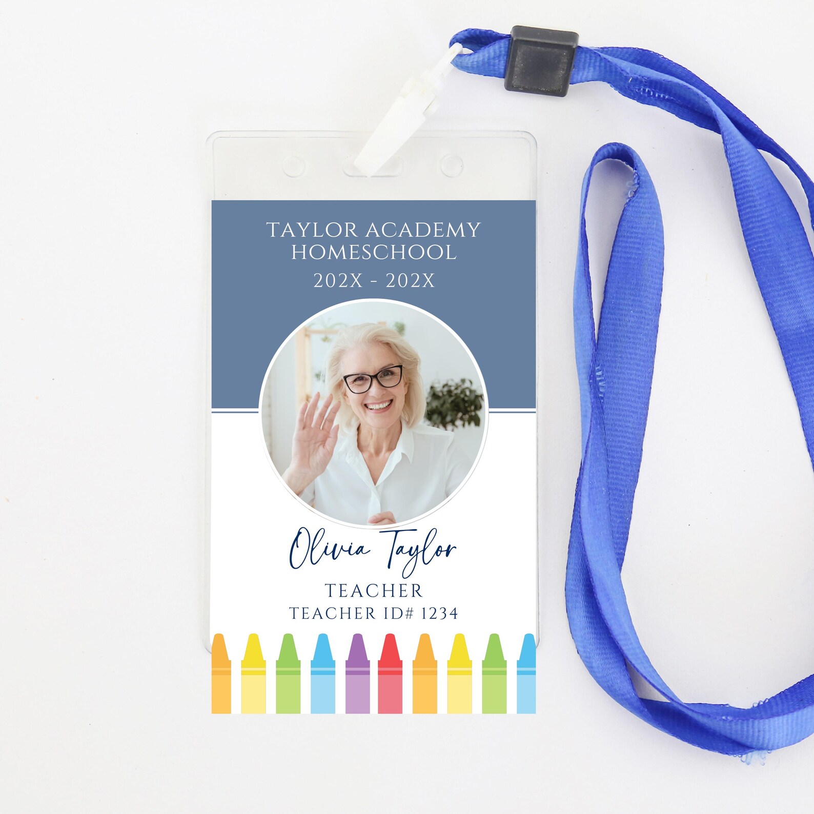 Editable Homeschool Teacher & Student ID Card Template (digital ...