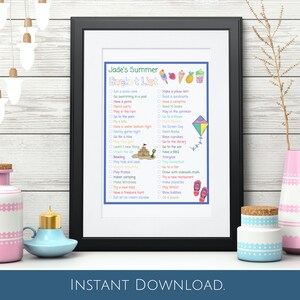 Editable Summer Bucket List Printable Summer to Do List - Etsy