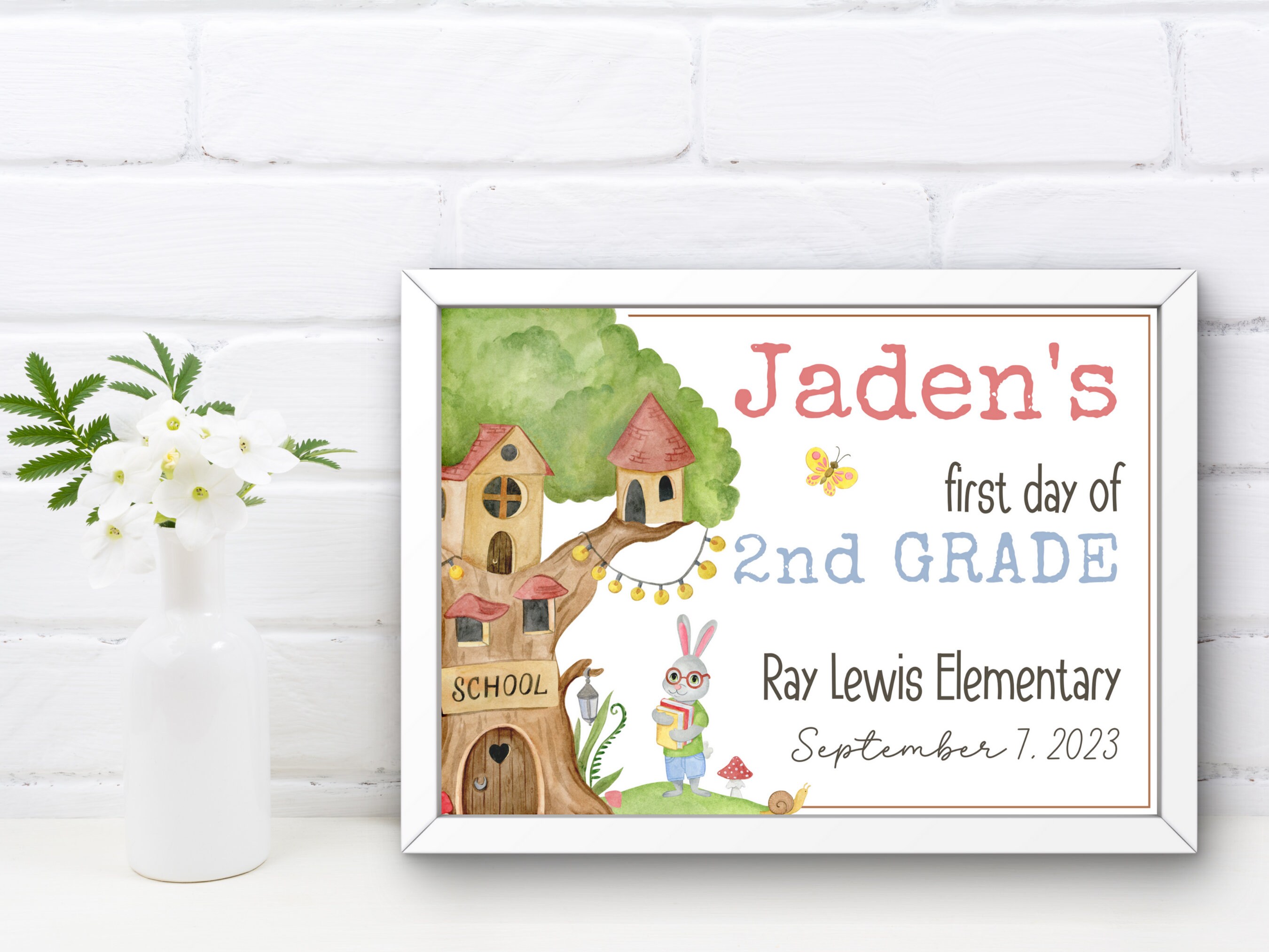 Printable First Day of School Sign Canva Template First Day - Etsy
